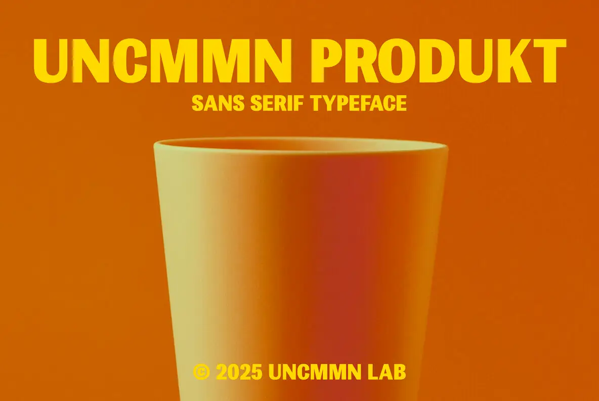 UNCMMN Produkt Font - YouWorkForThem