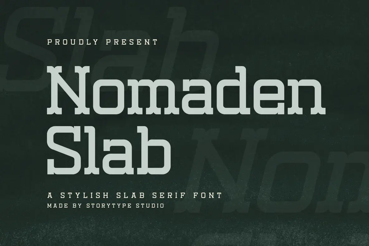 Nomaden Slab Font - YouWorkForThem