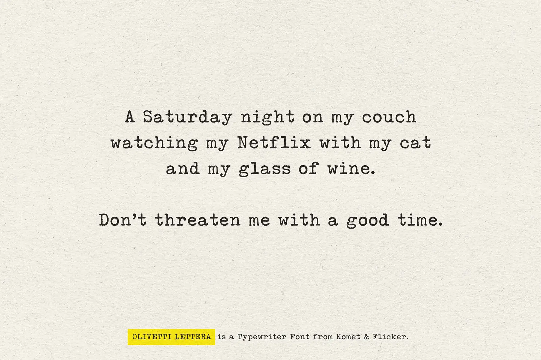 Olivetti Lettera Font - FontPath