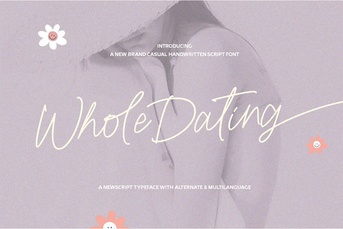 Whole Dating Font - YouWorkForThem