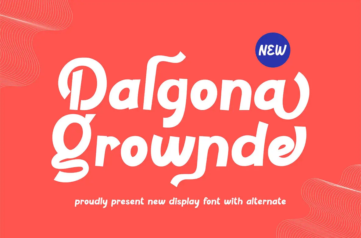 Dalgona Grownde Font - YouWorkForThem