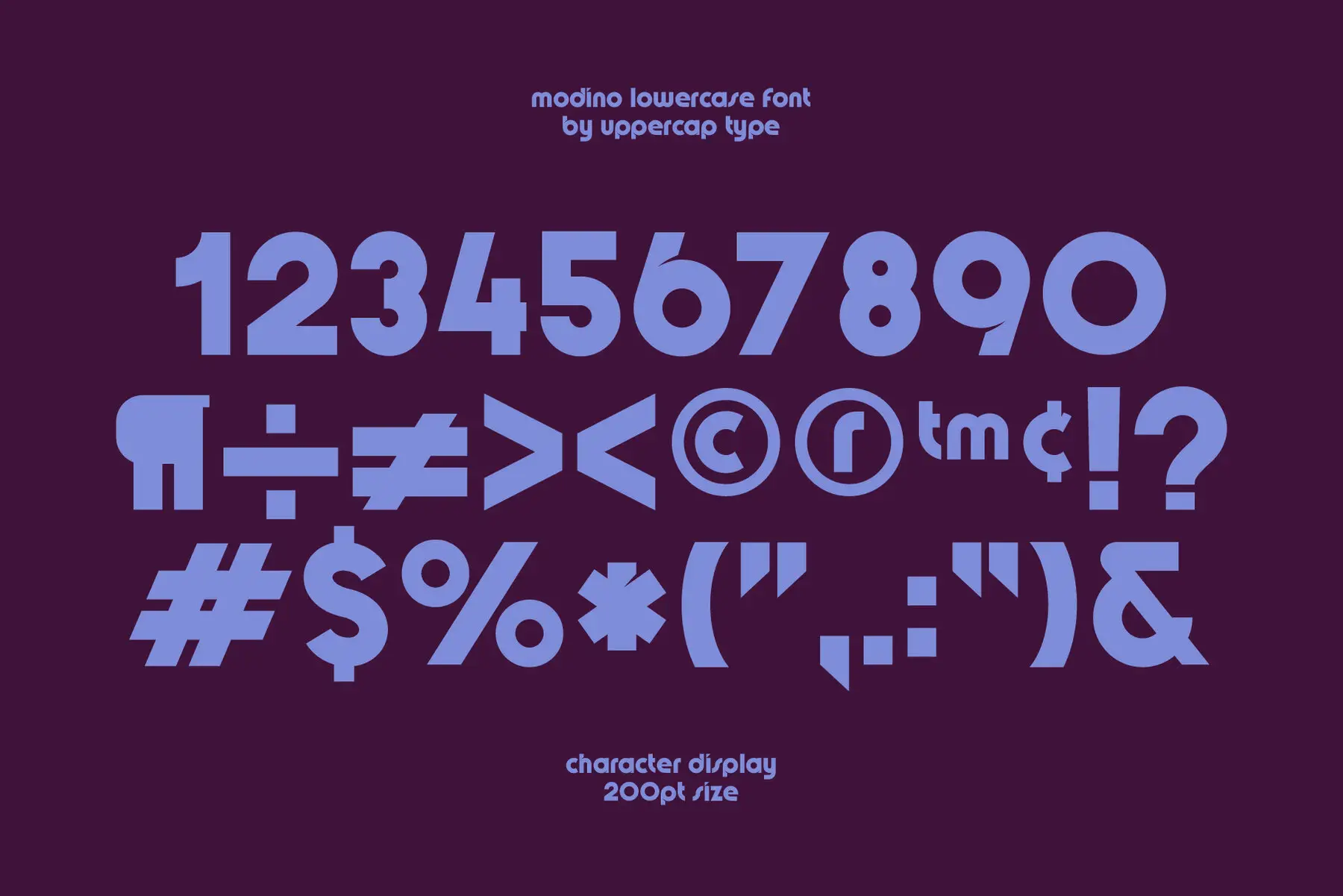 Modino Font - YouWorkForThem