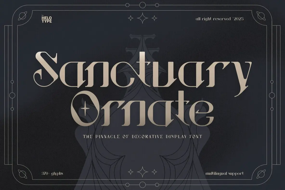 Sanctuary Ornate Font - YouWorkForThem
