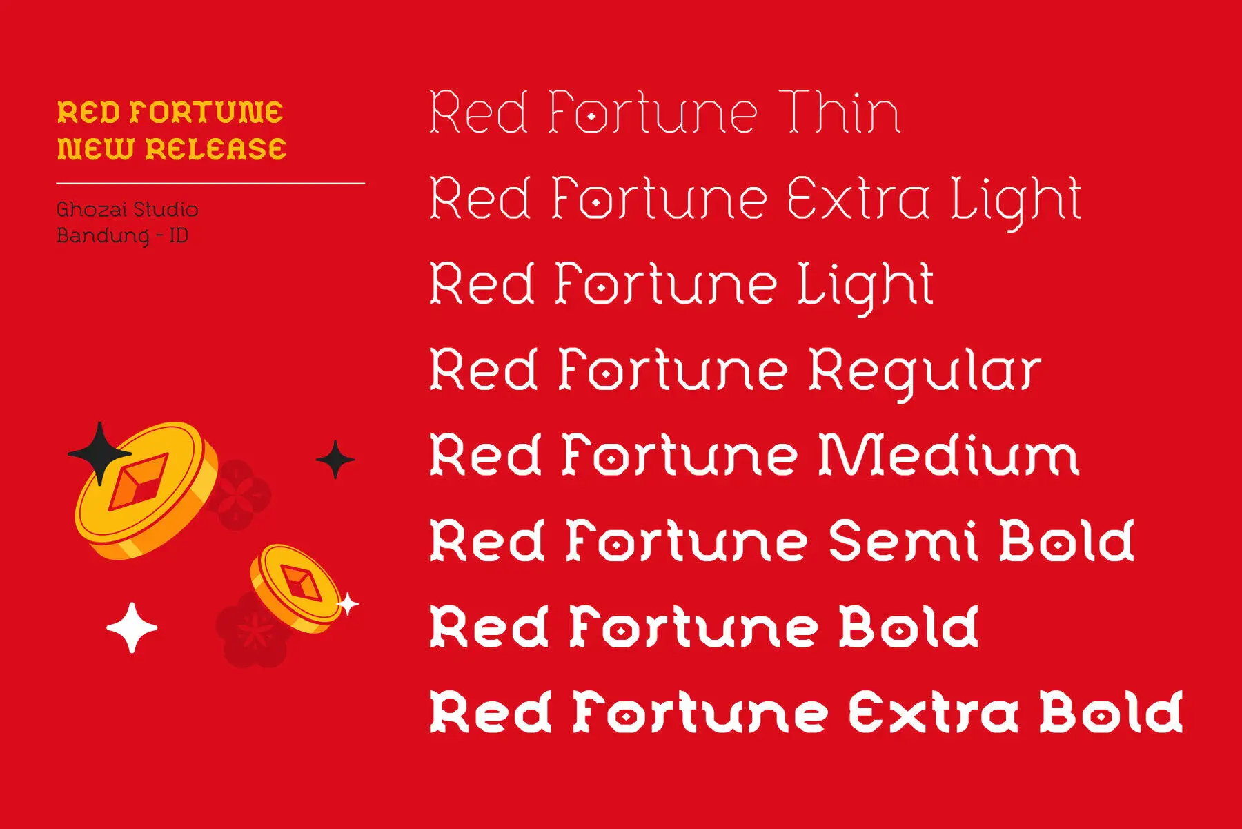 Red Fortune Font - YouWorkForThem