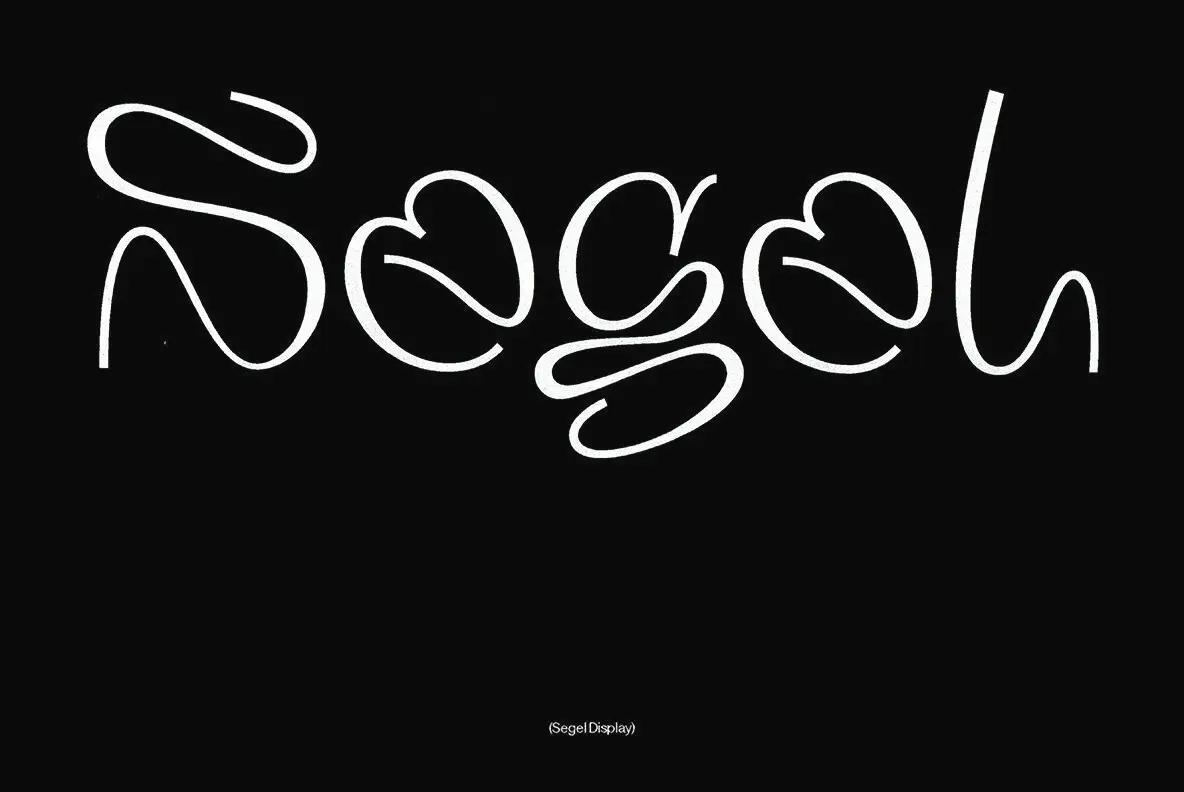 Segel Font - YouWorkForThem