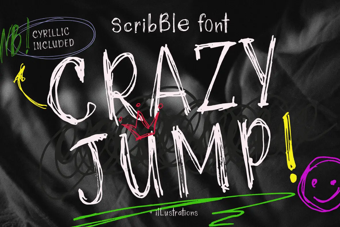 Crazy Jump Font - YouWorkForThem