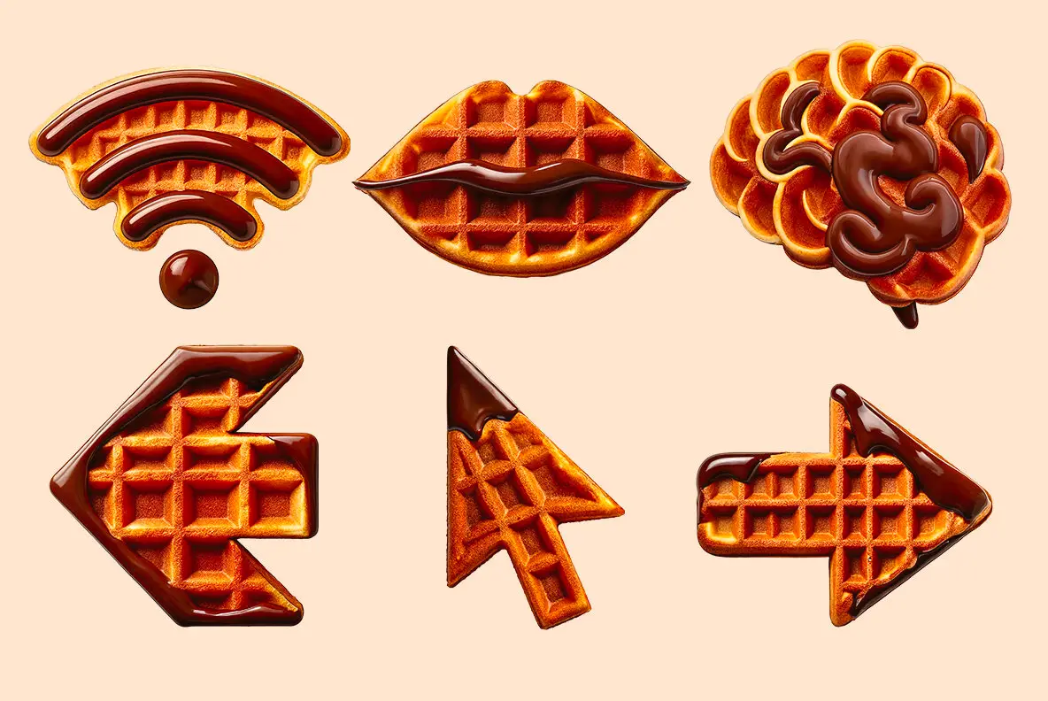 Waffle Drip SVG Font - FontPath