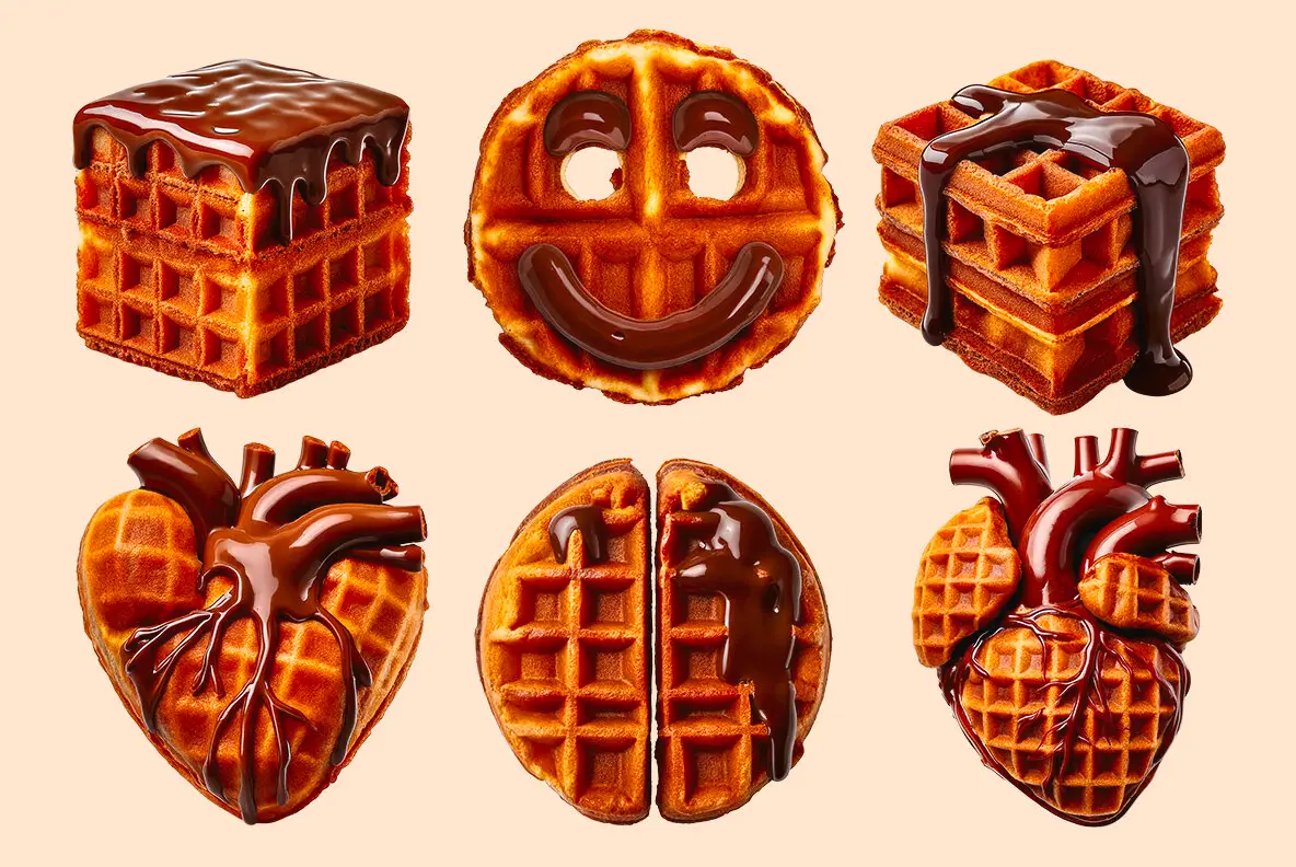 Waffle Drip SVG Font - FontPath