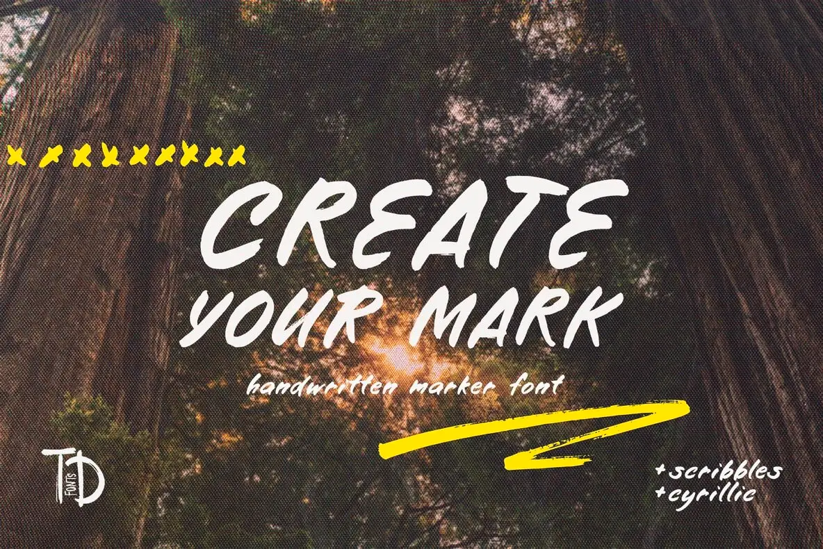 Create Your Mark Font - YouWorkForThem
