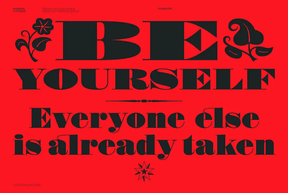 Shomina Font - YouWorkForThem