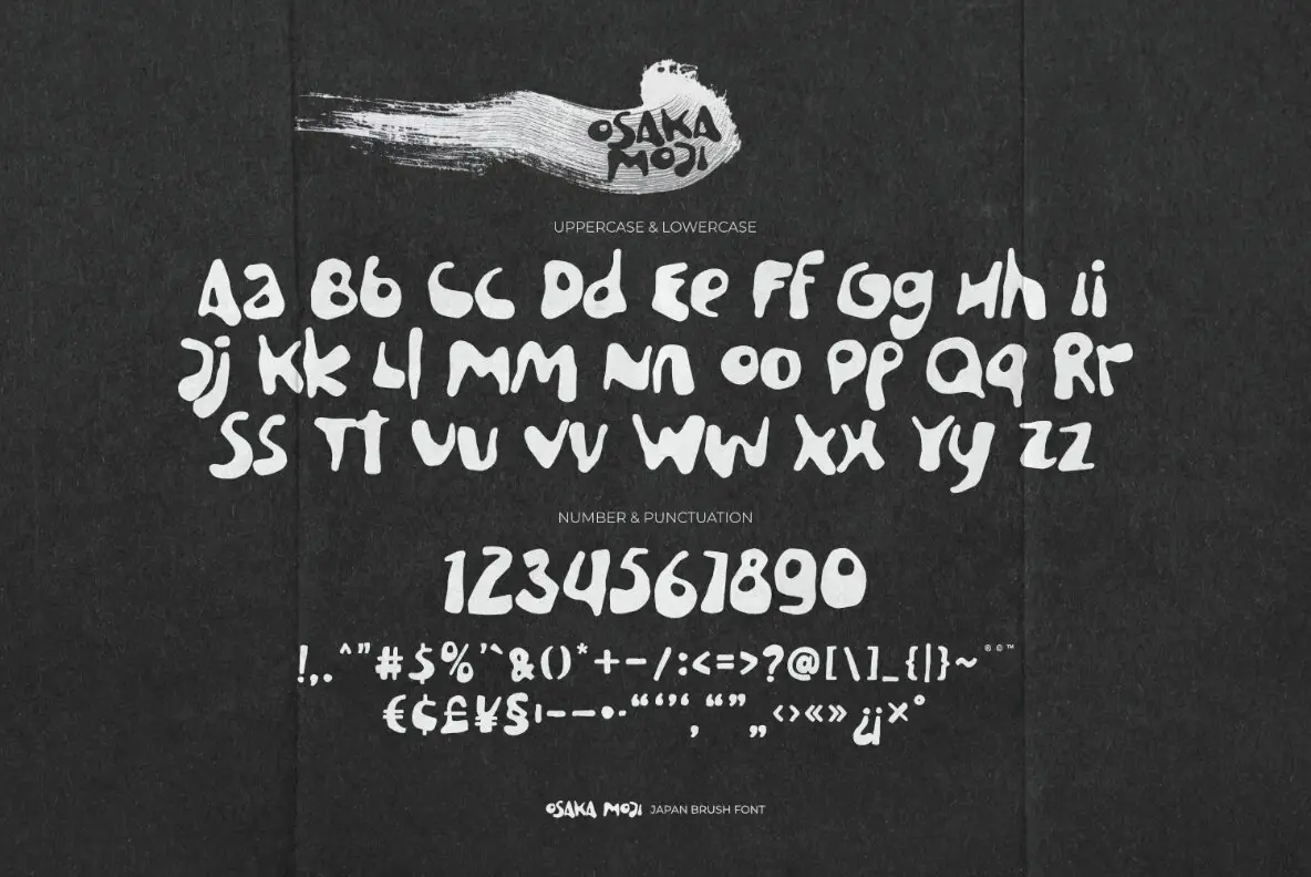 Osaka Moji Font - YouWorkForThem