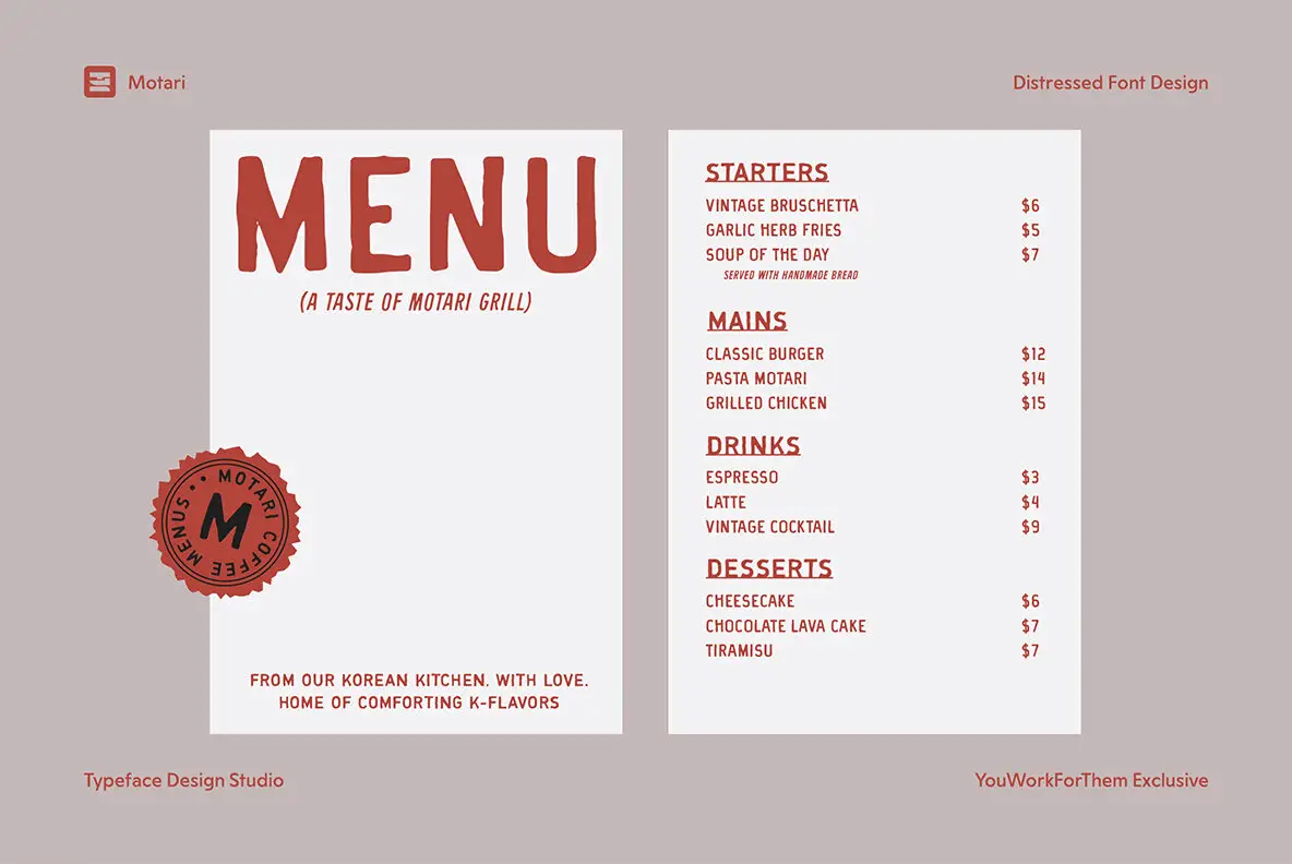 Motari Font - YouWorkForThem