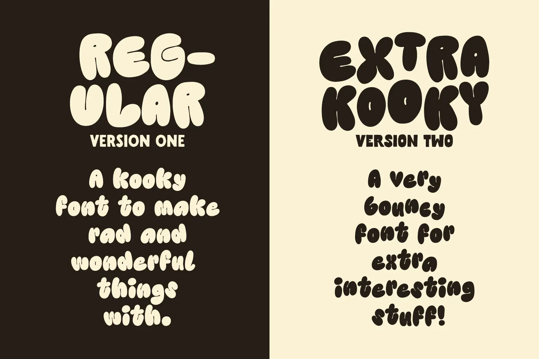 Kooky Cloud Font - YouWorkForThem