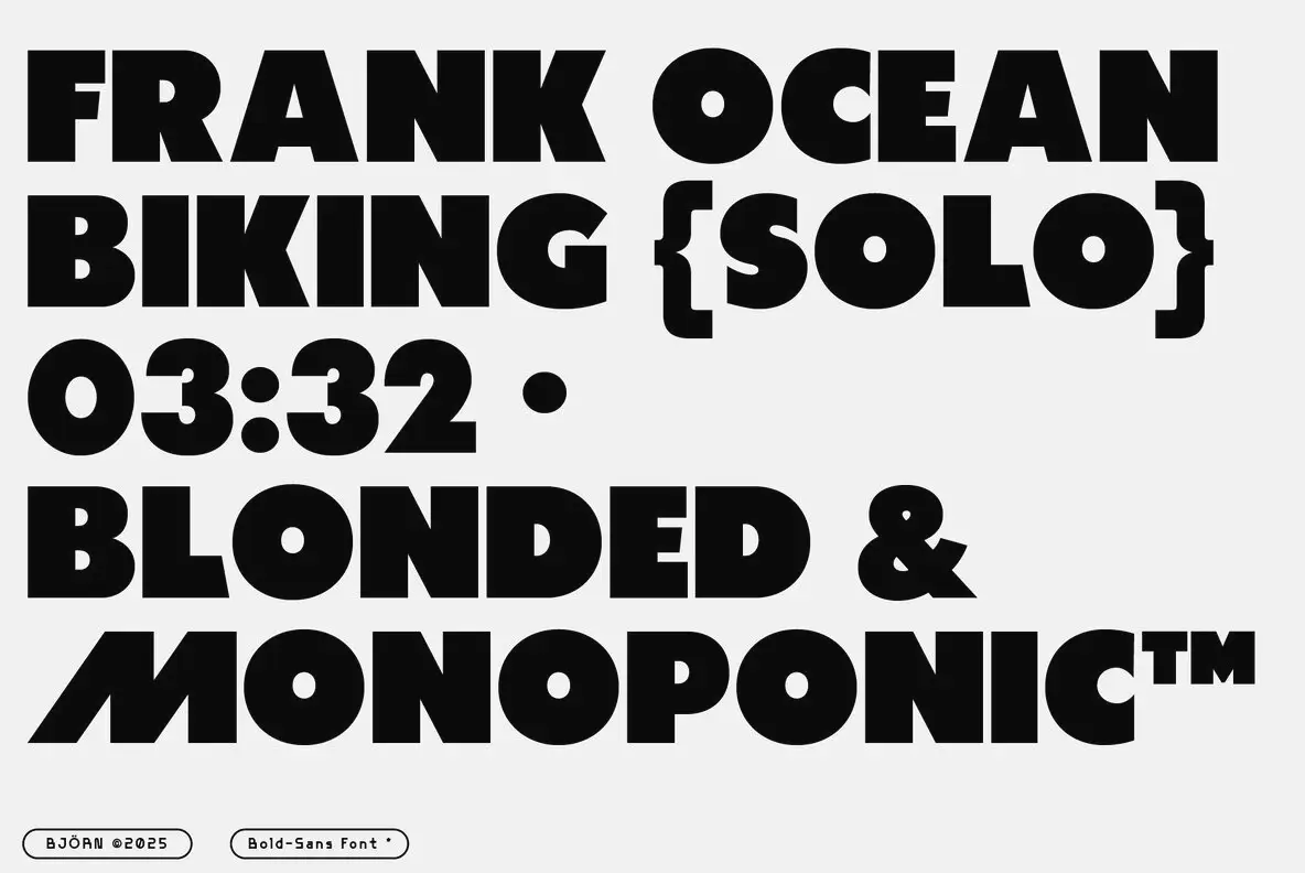 BJORN Font - YouWorkForThem