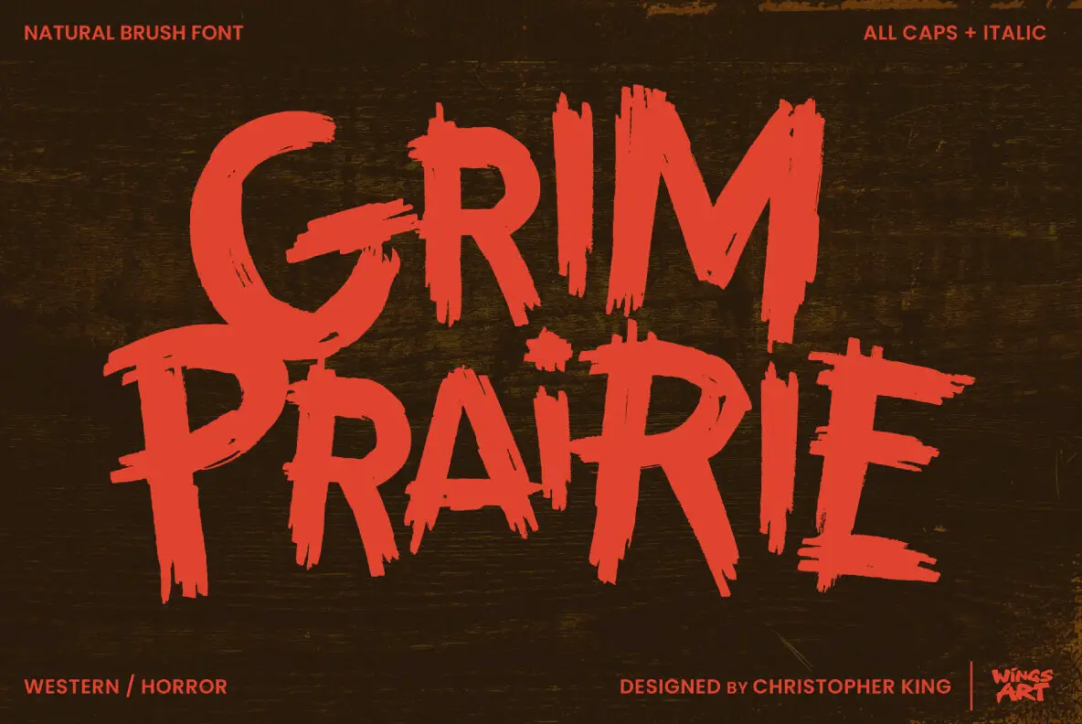 Grim Prairie Font - YouWorkForThem