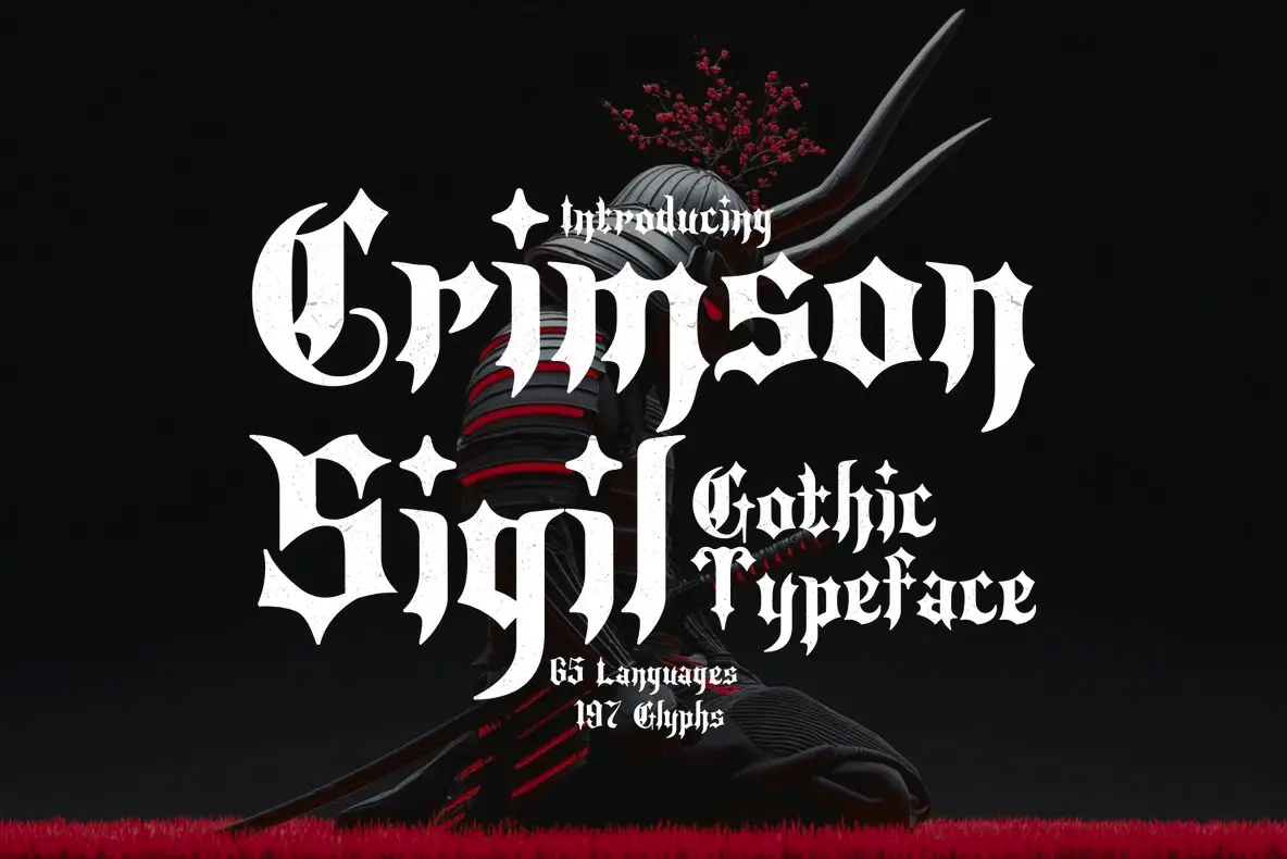 Crimson Sigil Font - YouWorkForThem