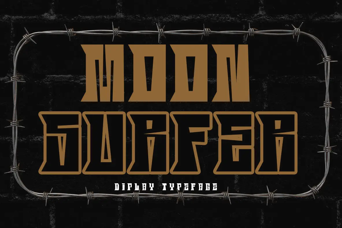 Moon Surfer Font - YouWorkForThem