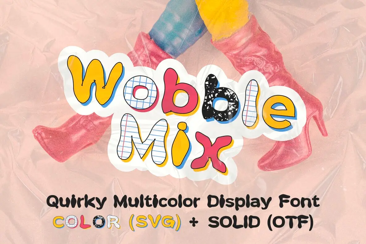Wobble Mix Font - YouWorkForThem