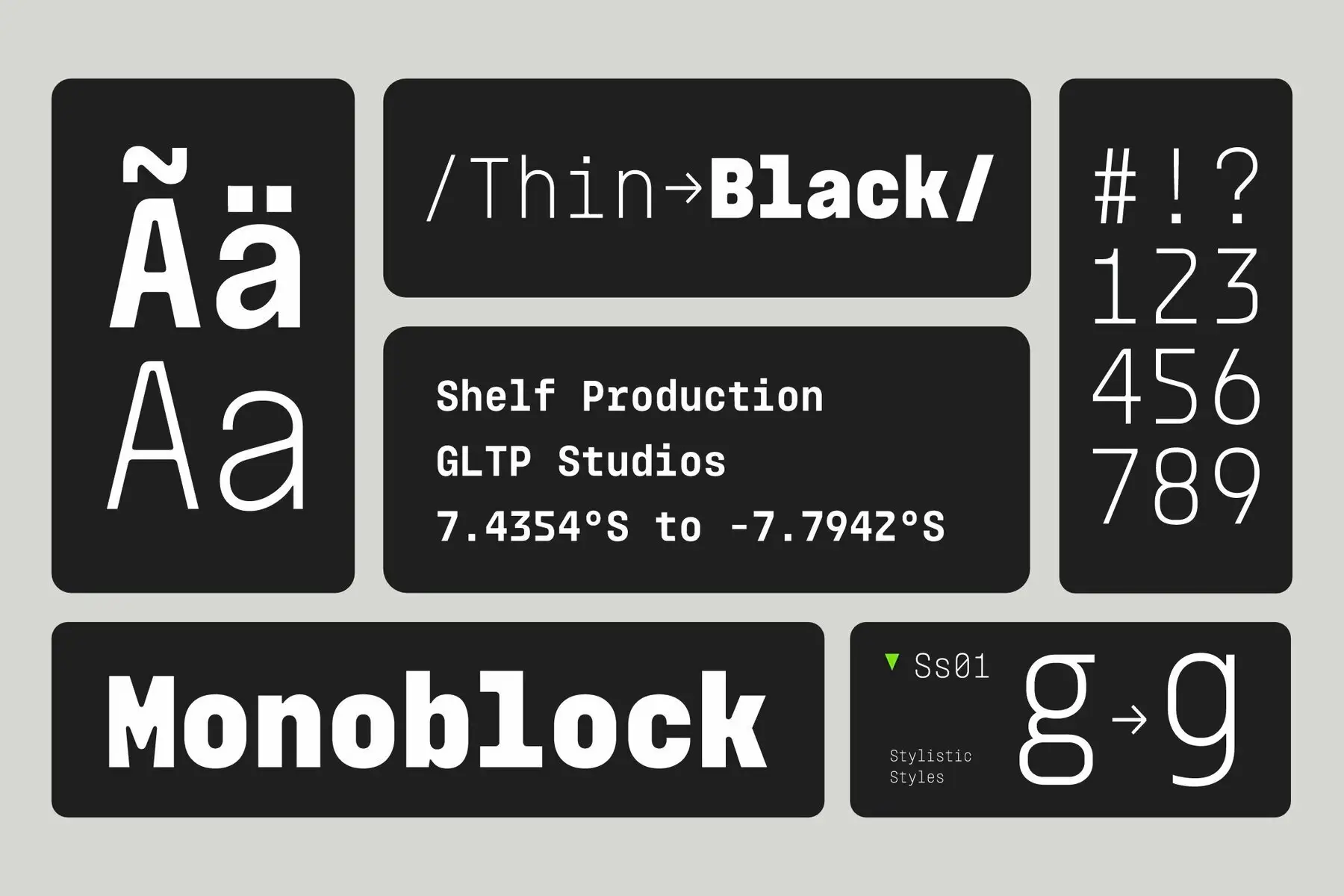 Monoblock Font - YouWorkForThem