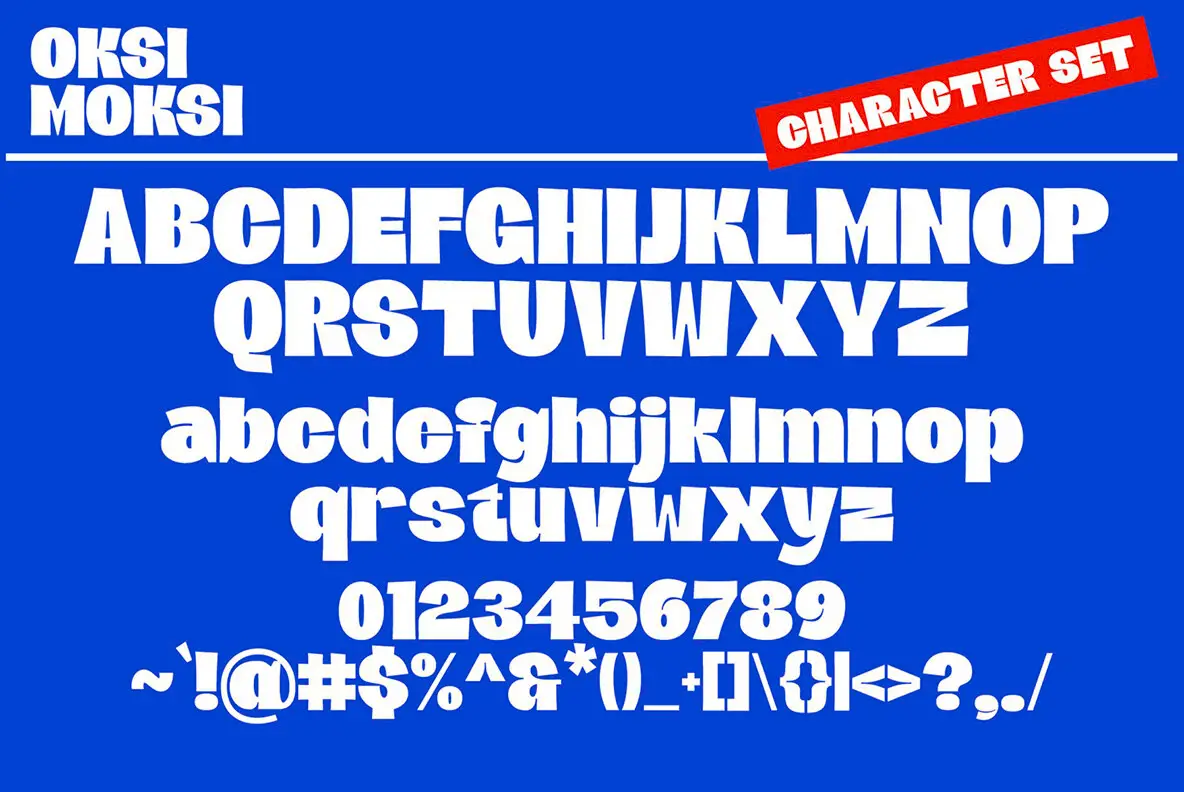 Oksi Moksi Font - YouWorkForThem