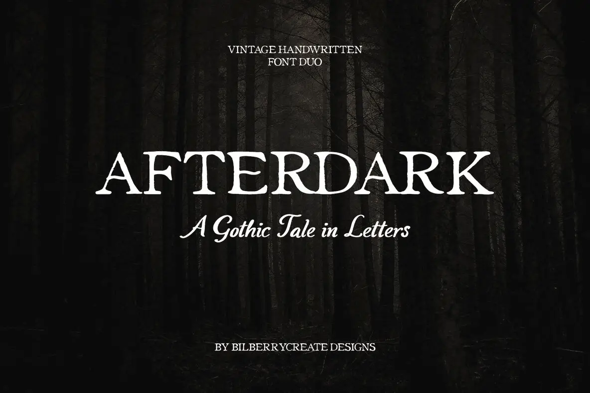 Afterdark Font - YouWorkForThem