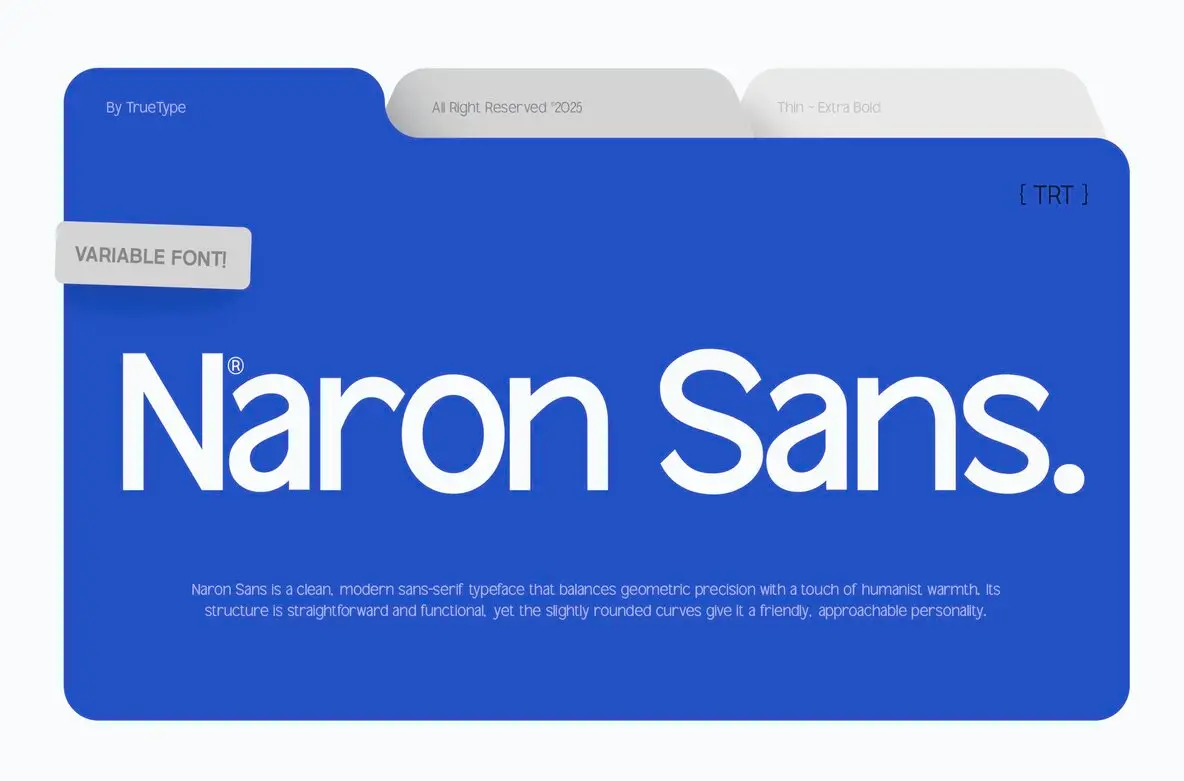 TRT Naron Font - YouWorkForThem