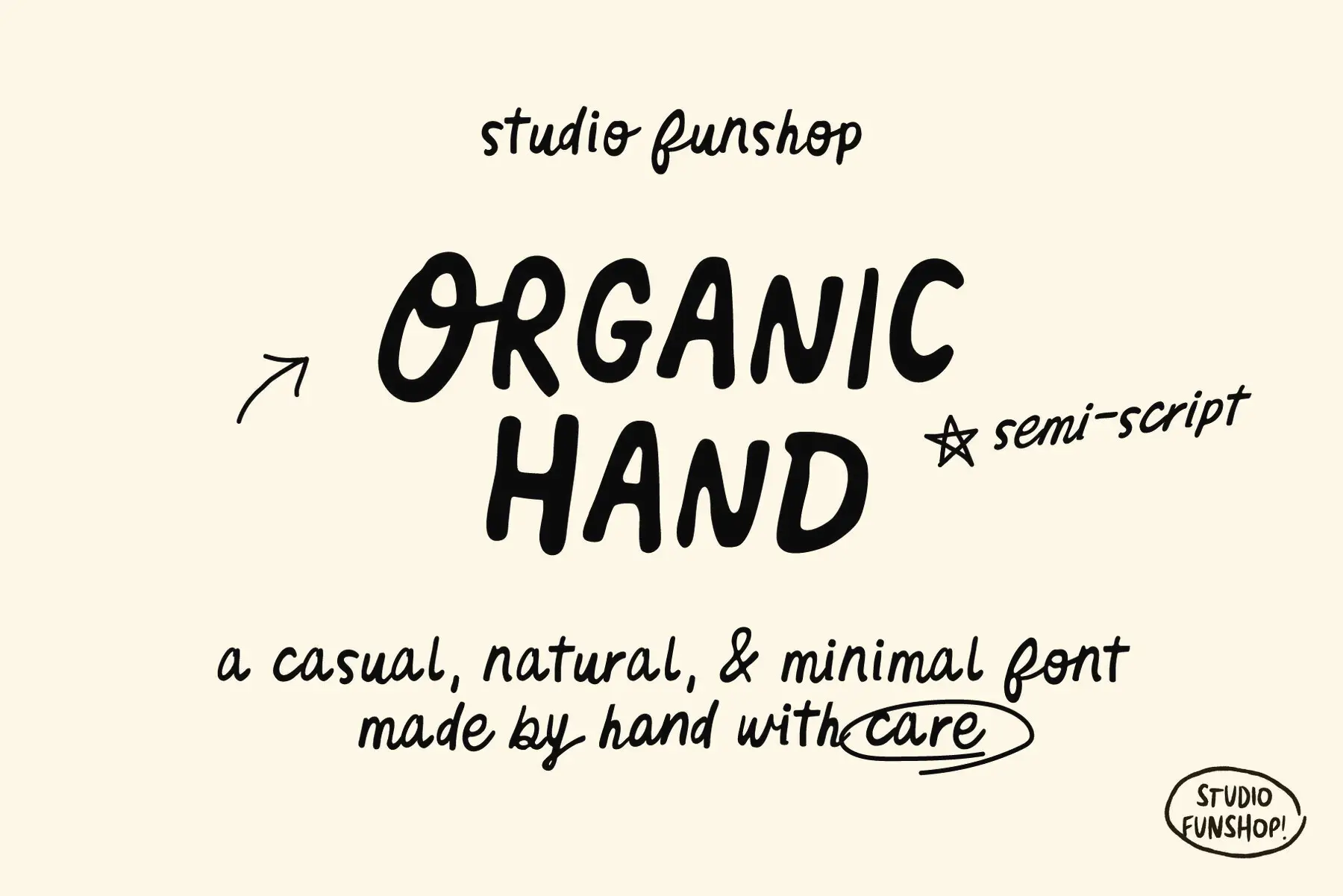 Organic Hand Font - YouWorkForThem