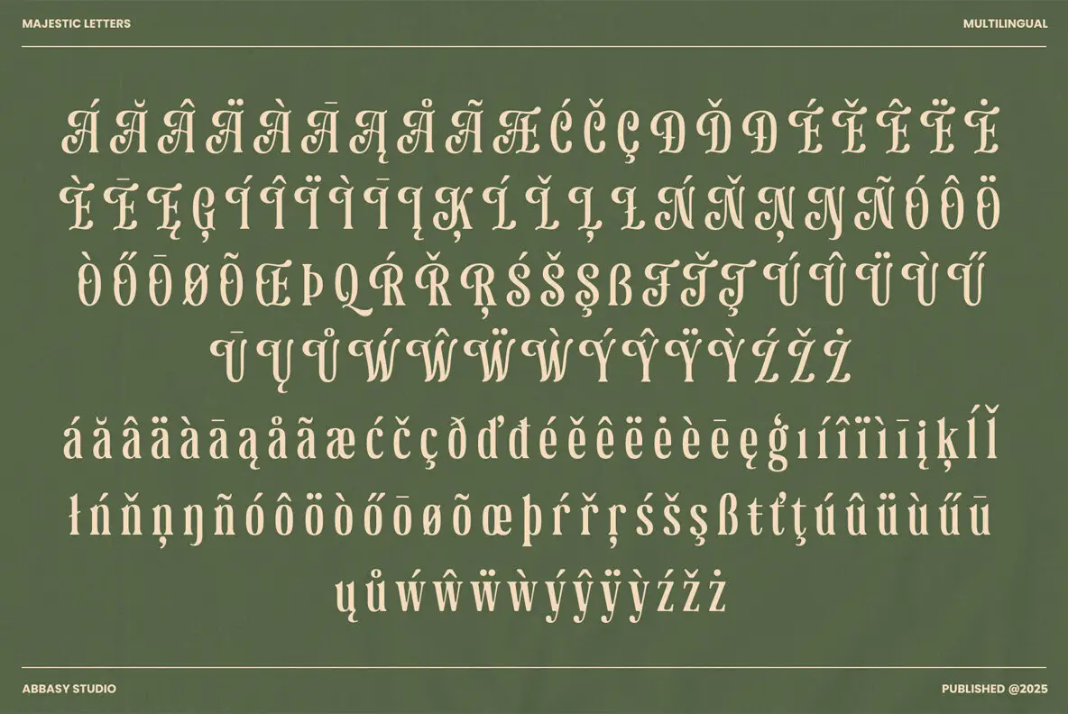 Majestic Letters Font - YouWorkForThem