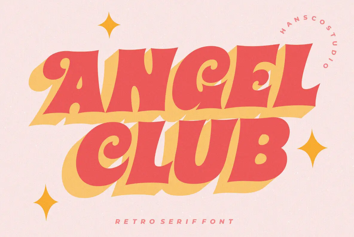 Angel Club Font - YouWorkForThem
