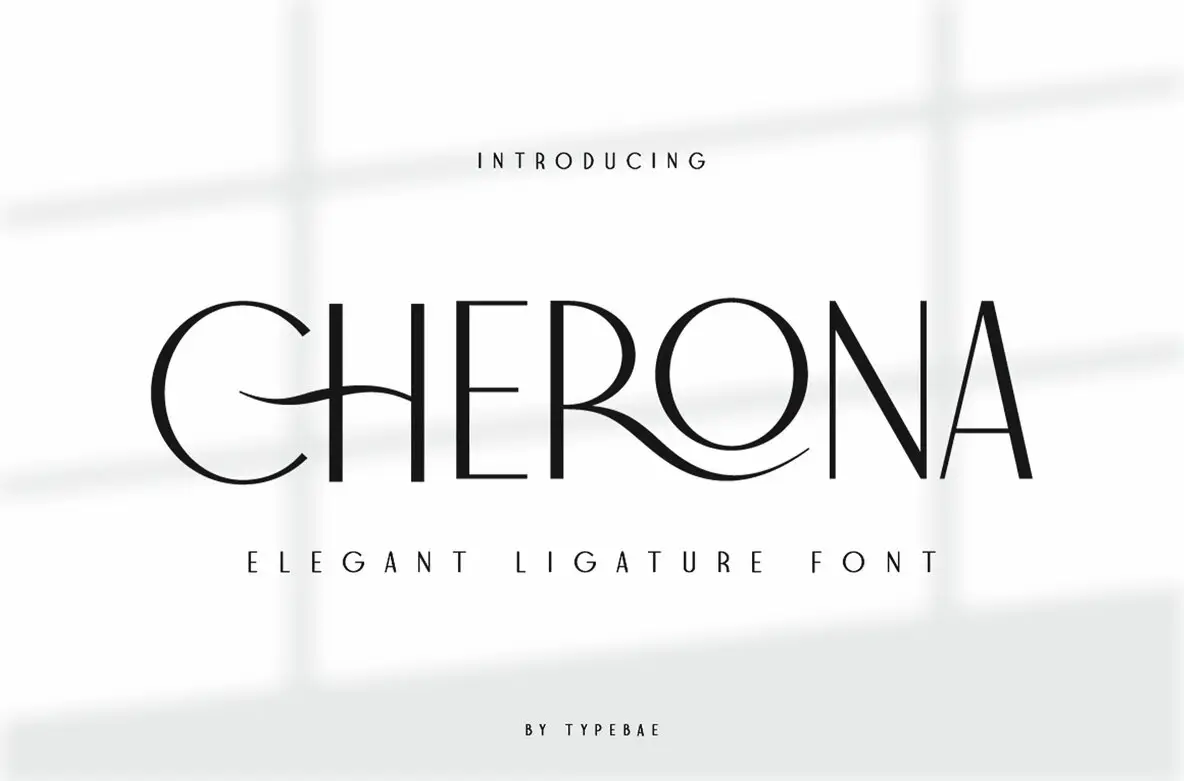 Cherona Font - YouWorkForThem