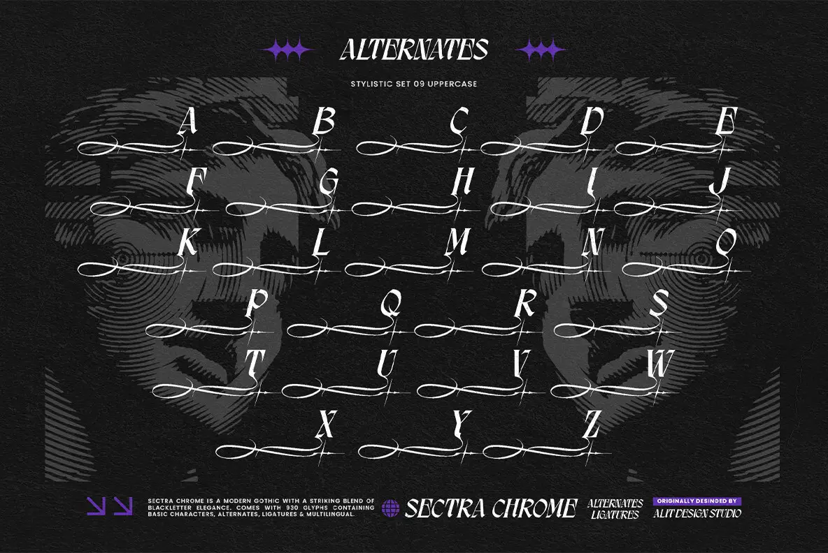 Sectra Chrome Font - YouWorkForThem