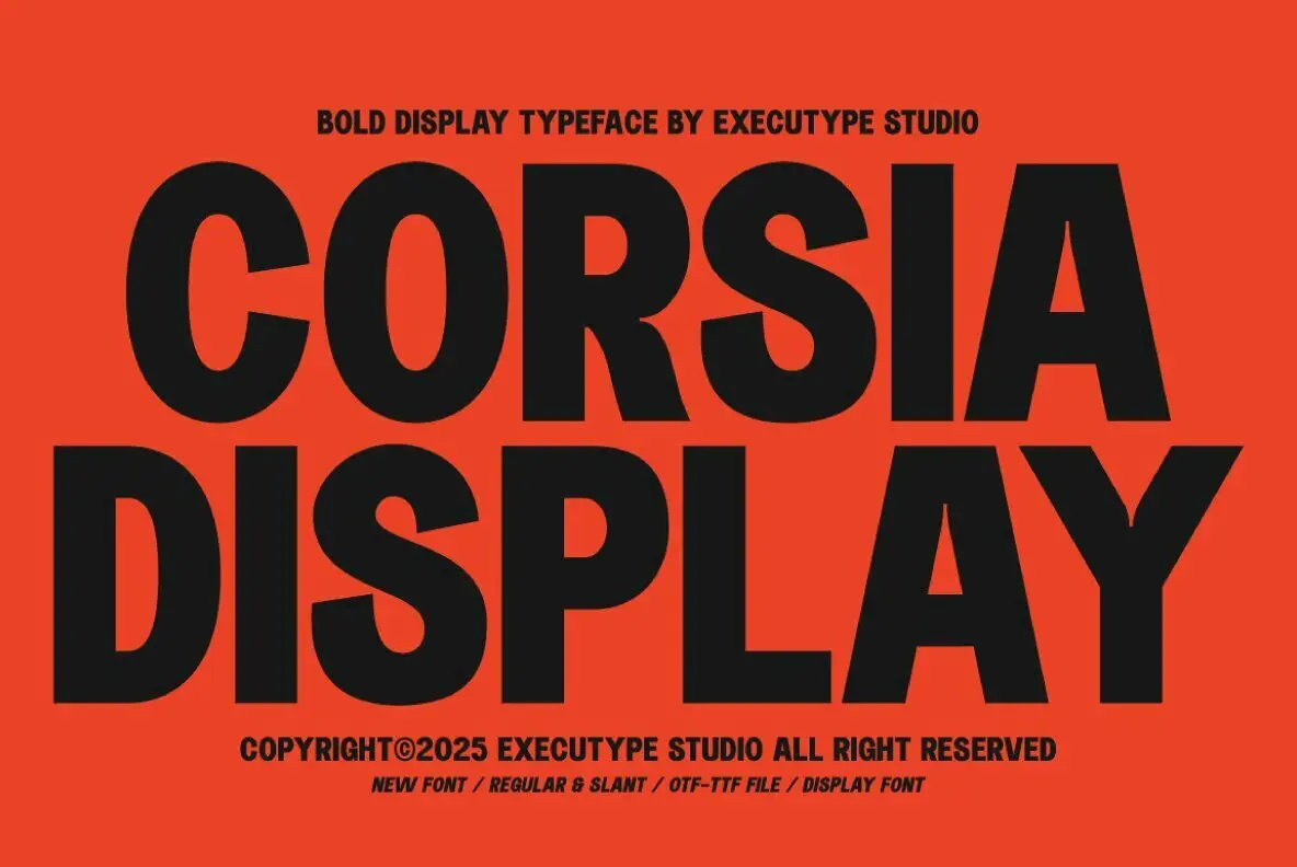 Corsia Font - YouWorkForThem