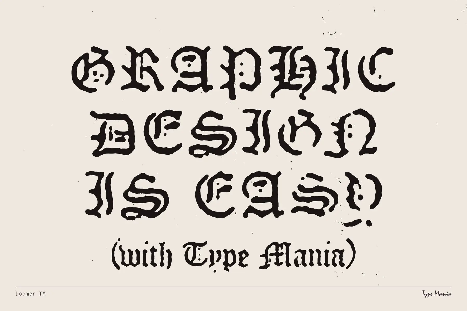 Doomer TM Font - YouWorkForThem