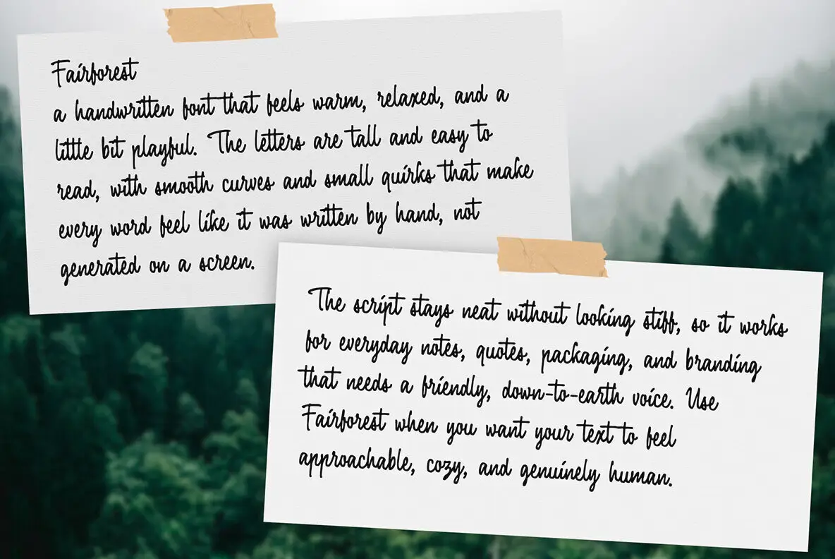 Fairforest Font - YouWorkForThem
