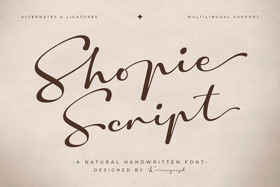 Shopie Script Font - FontPath