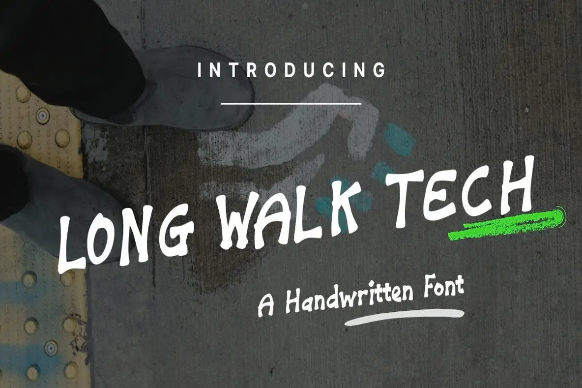 Long Walk Tech Font - YouWorkForThem