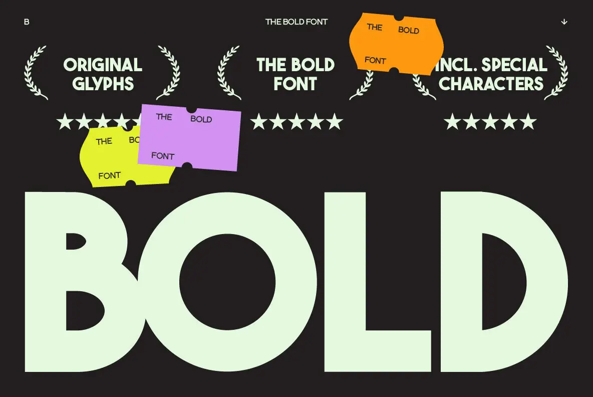 THE BOLD Font - YouWorkForThem