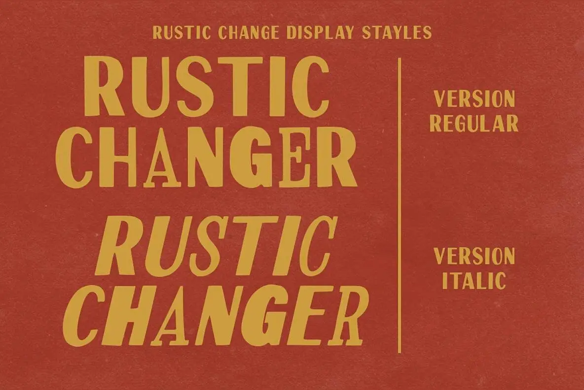 Rustic Changer Font - YouWorkForThem
