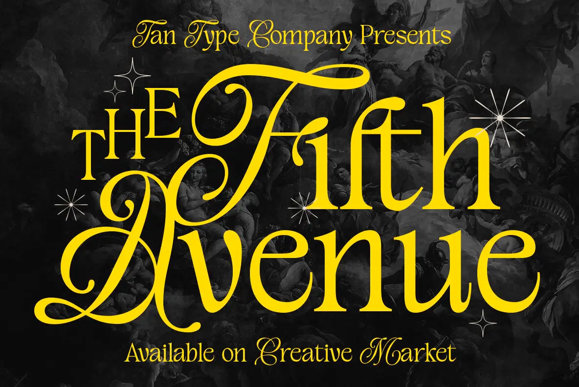 Tan Fifth Avenue Font - FontPath