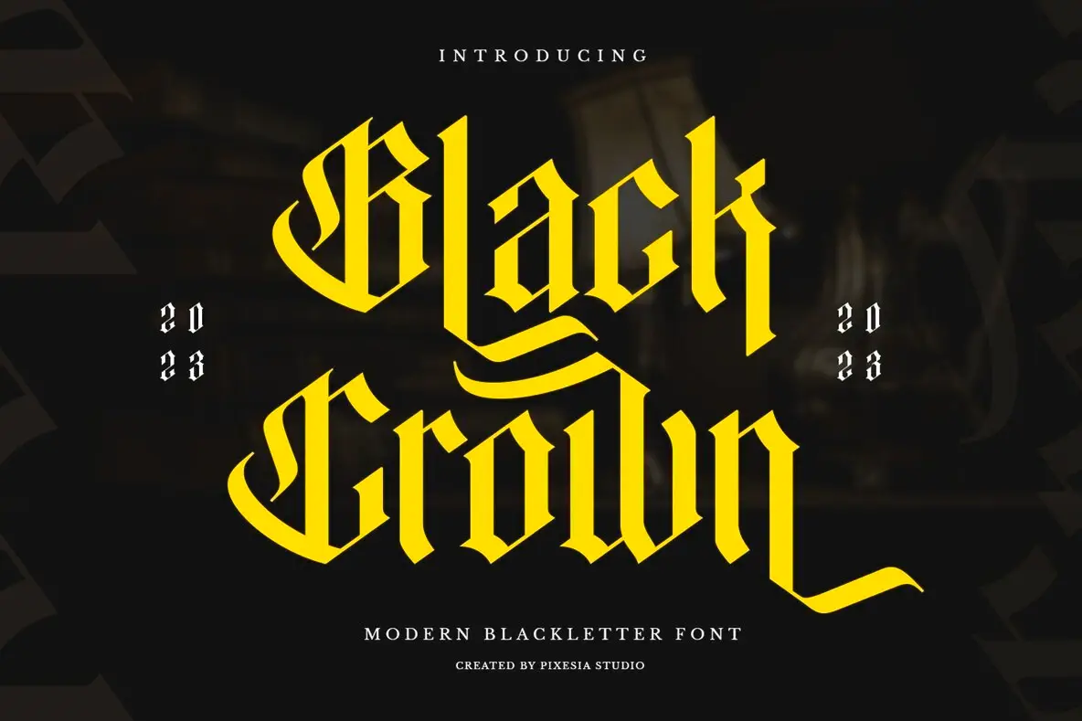Black Crown Font - YouWorkForThem