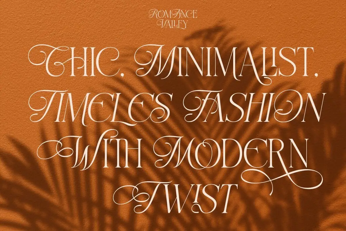 Romance Valley Font - YouWorkForThem