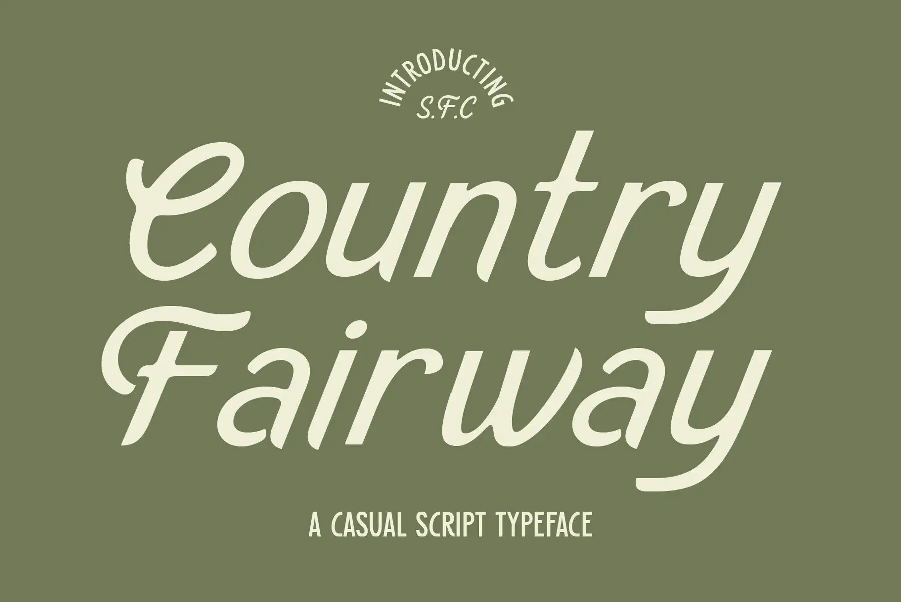 SFC Country Fairway Font - YouWorkForThem