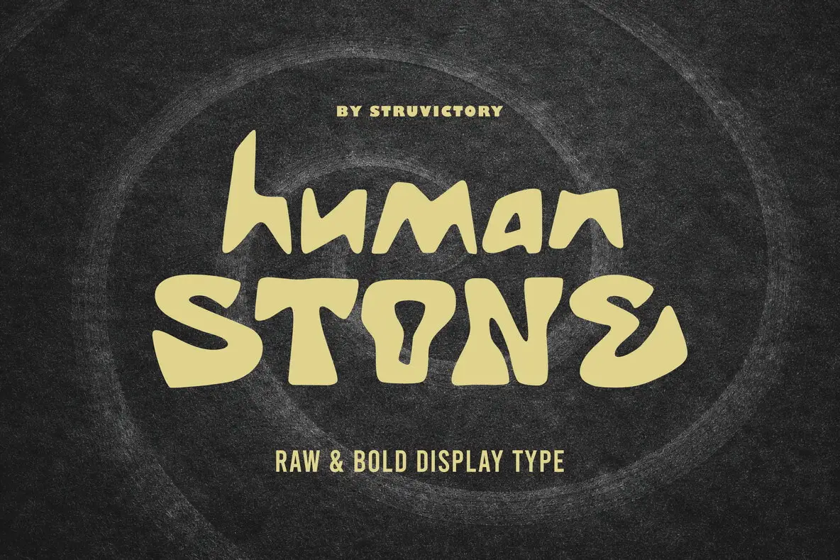 Human Stone Font - FontPath