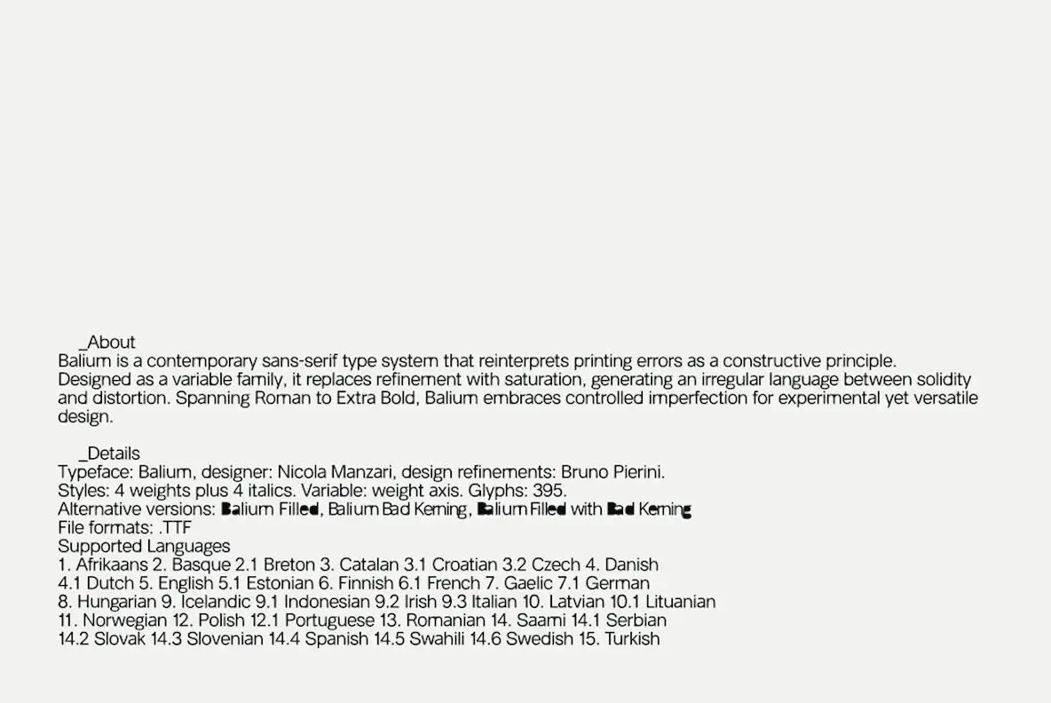 Balium Font - FontPath