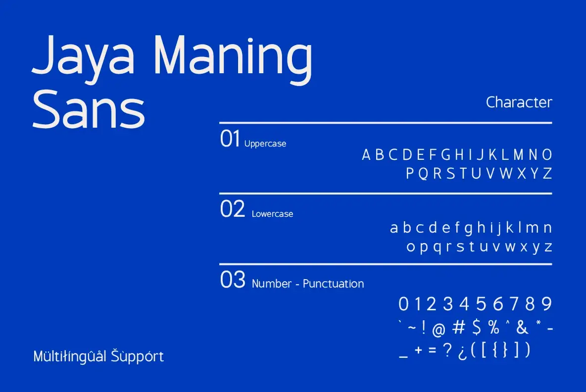 Jaya Maning Sans Font - YouWorkForThem