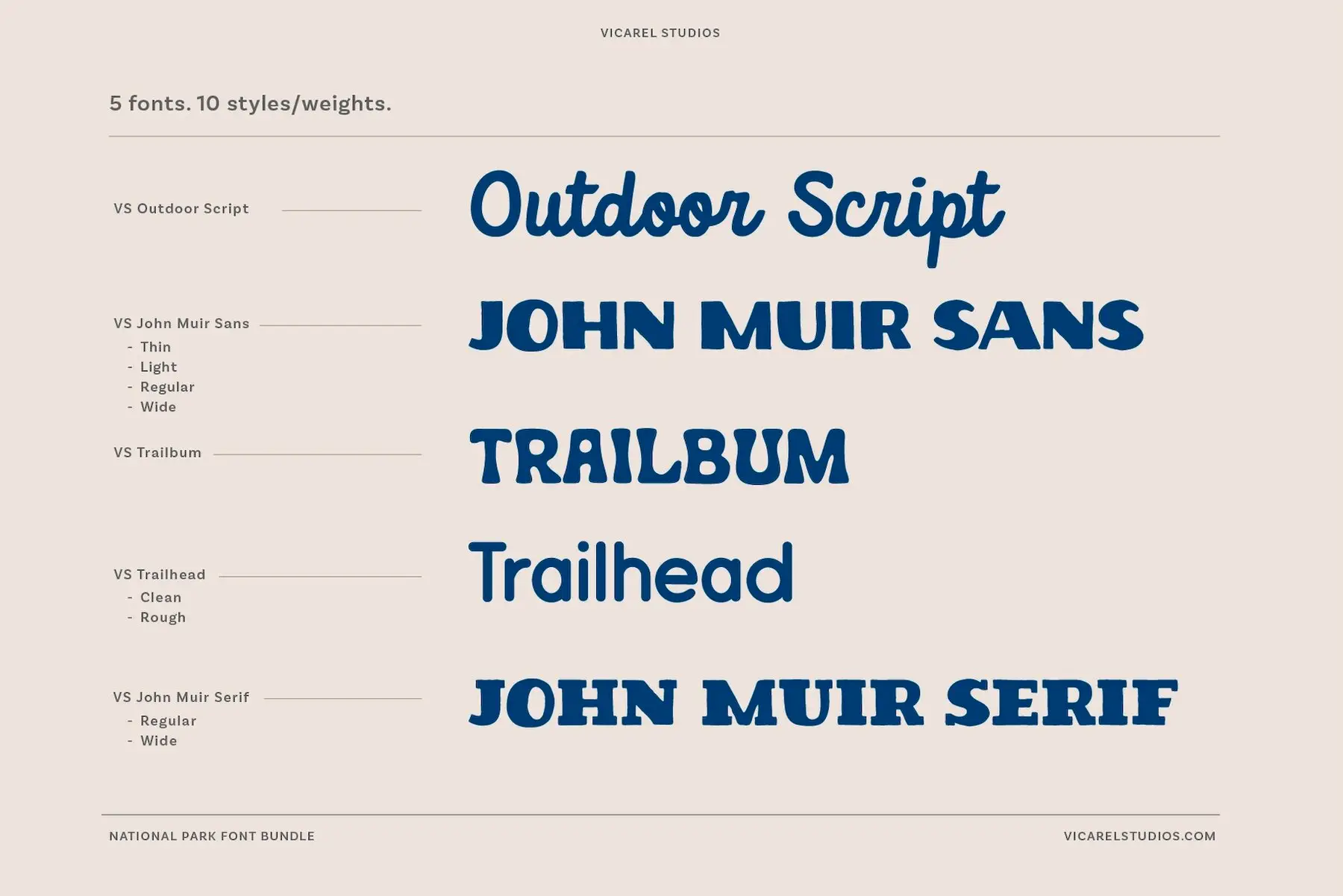 National Park Font Bundle - YouWorkForThem