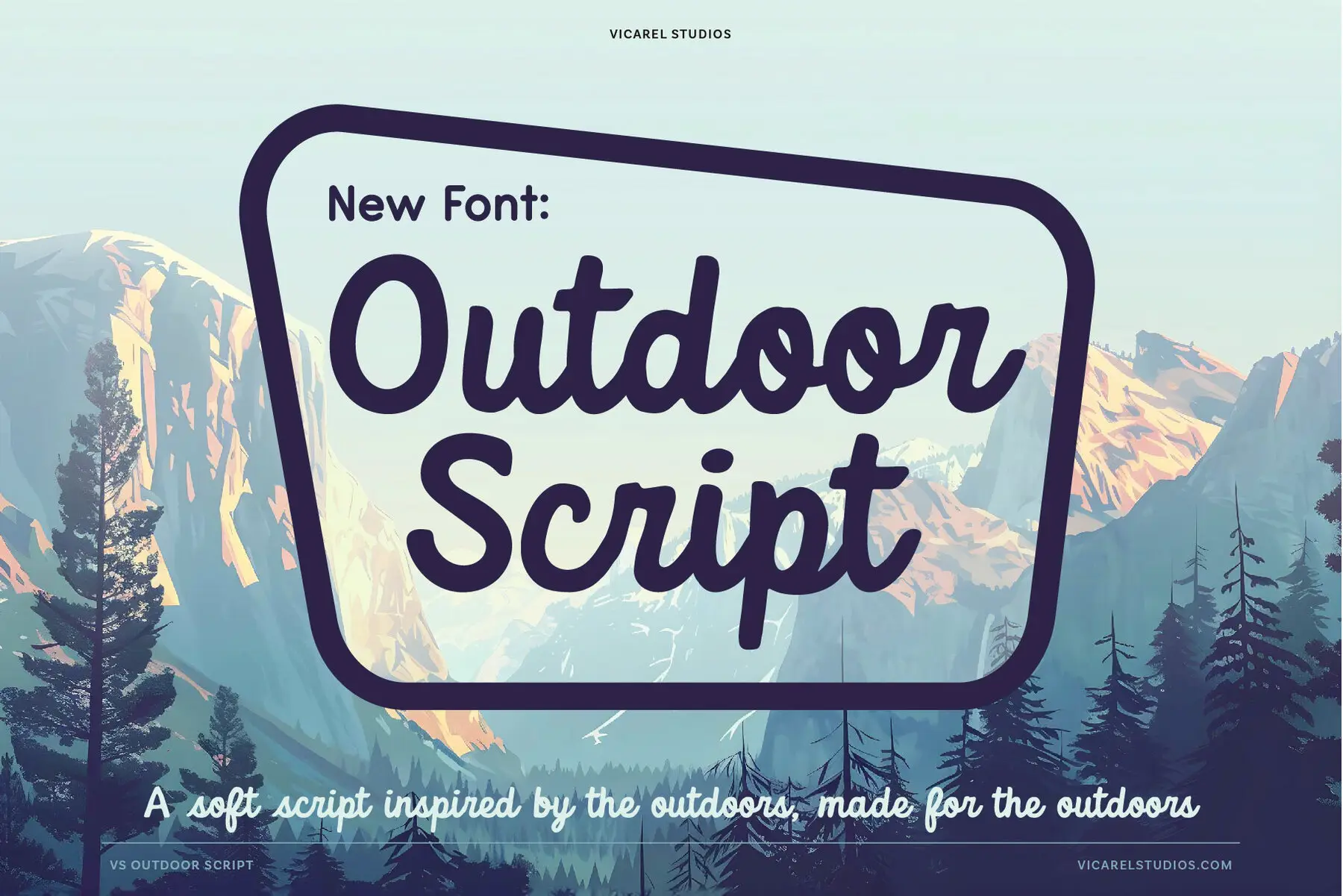 National Park Font Bundle - YouWorkForThem