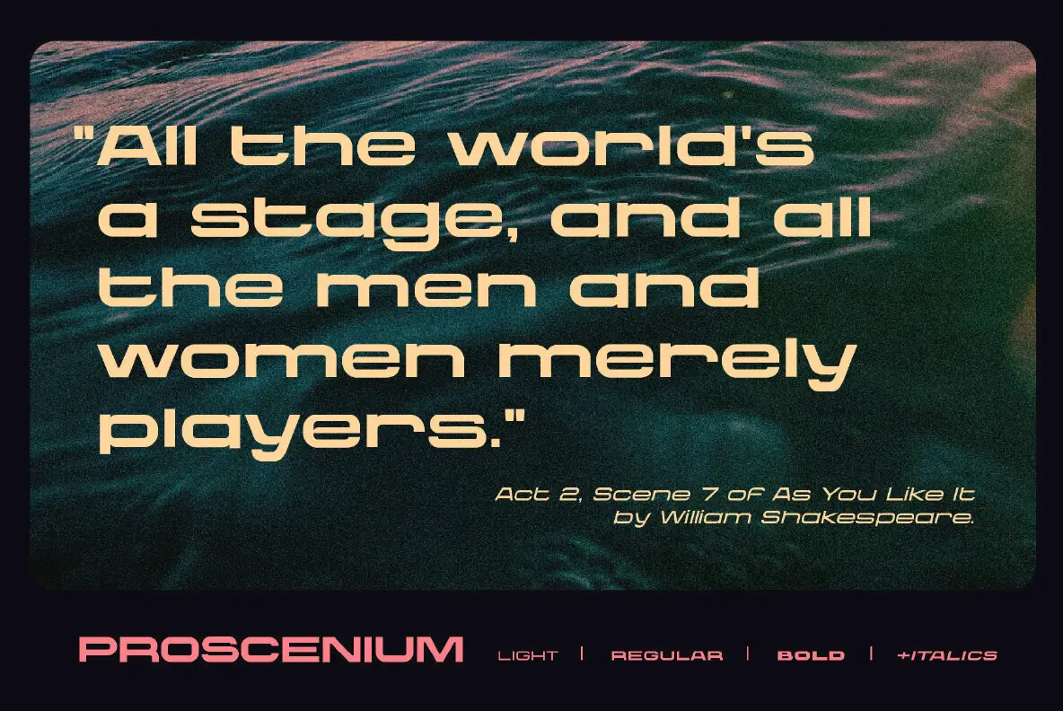 Proscenium Font - YouWorkForThem