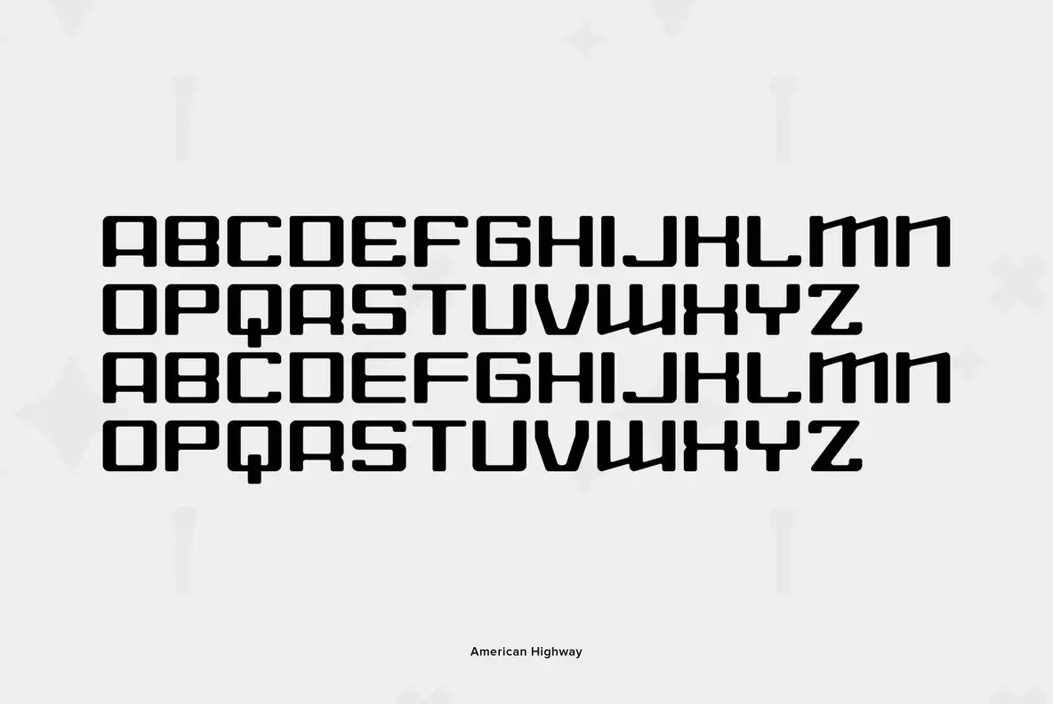 American Highway Font - YouWorkForThem