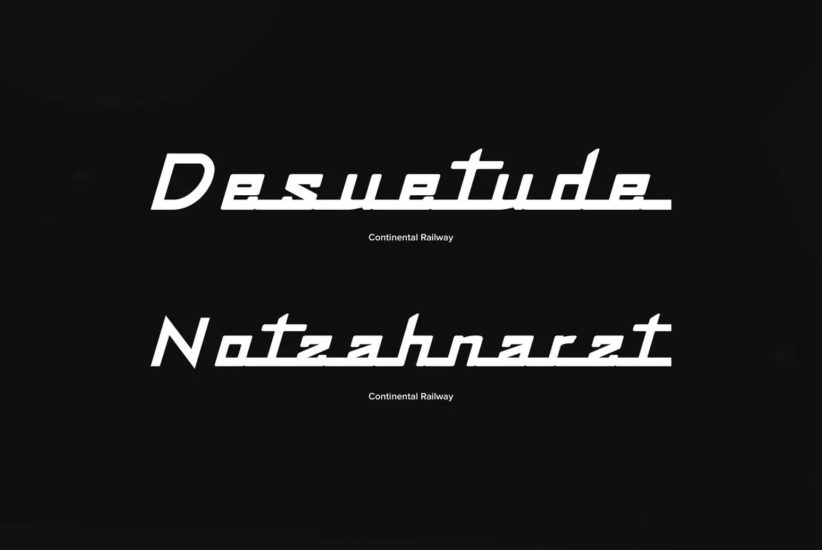 Continental Railway Font - YouWorkForThem